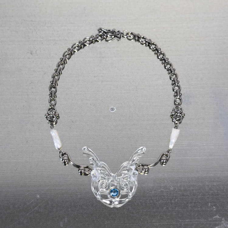 COSMIC GLOW : Necklace ( clear marine ) : KIMUNE