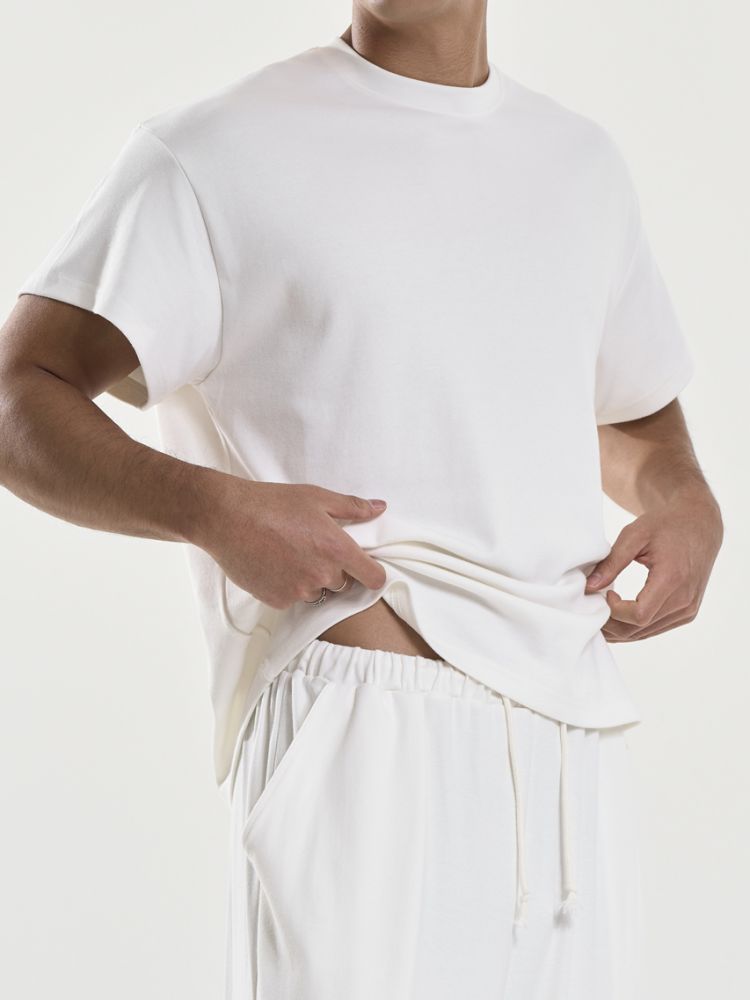 [리오더]RESORT T-SHIRT(OVERFIT) - CREAM : 더스테(DUSTÉ)