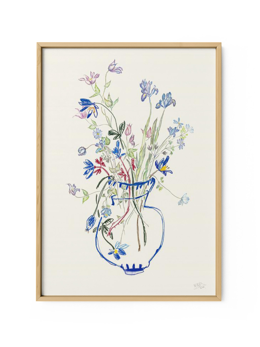 Mette Rix - Wild Flowers Blue : Collect Pink