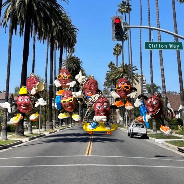 California Raisins Keychain, 80s : Yayshop 예이샵