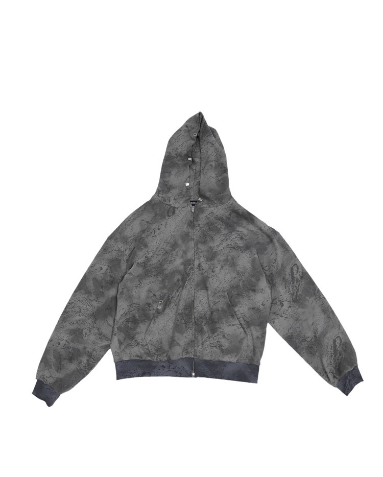 FIELD METAL ZIP UP HOODIE - MIL CHARCOAL : pacosply