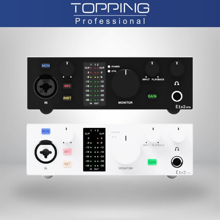 토핑 TOPPING E1X2 OTG 오디오 인터페이스 정식수입제품 안드로이드OS 지원