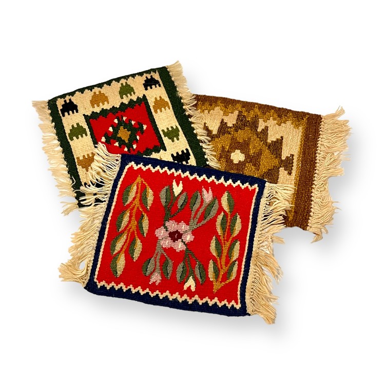 Vintage American Woven Wool Table Rug : Yayshop 예이샵