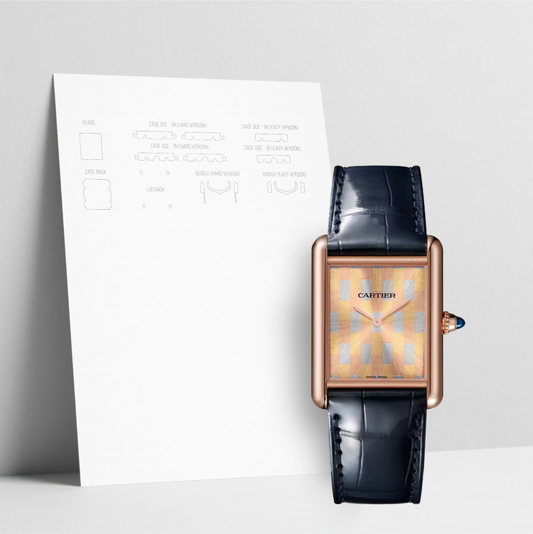 WATCHSHELL CARTIER TANK LOUIS WGTA0176 LARGE FILM : Watch Protection ...