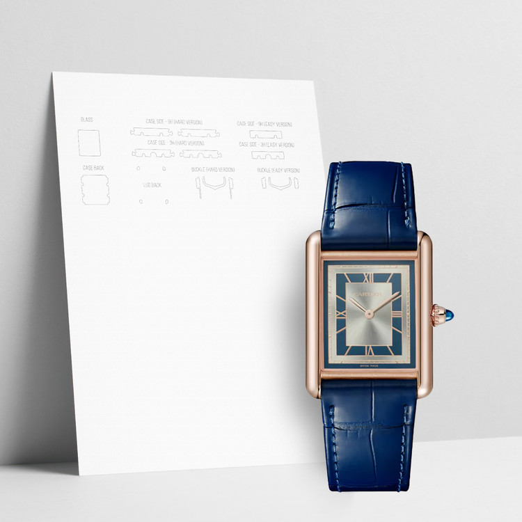 WATCHSHELL CARTIER TANK LOUIS L WGTA0058 33.7x25.5MM PROTECTION FILM ...