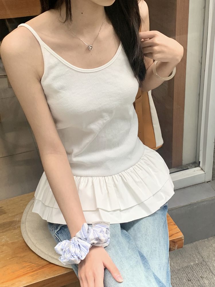 SBB Light Ballet Lace Hanging Tank Top : 프티베 petitbe