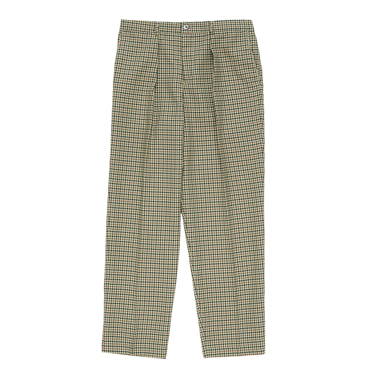 벨리프 Gun club check Single Pleat banding chino Check Japan Fabric : 피에 ...
