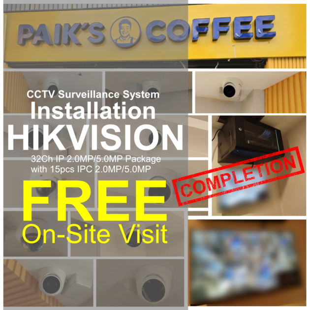 Installation of HIKVISION 32Ch IP 2.0MP/5.0MP Package with 15pcs IPC in Malate - INSTALLED ...