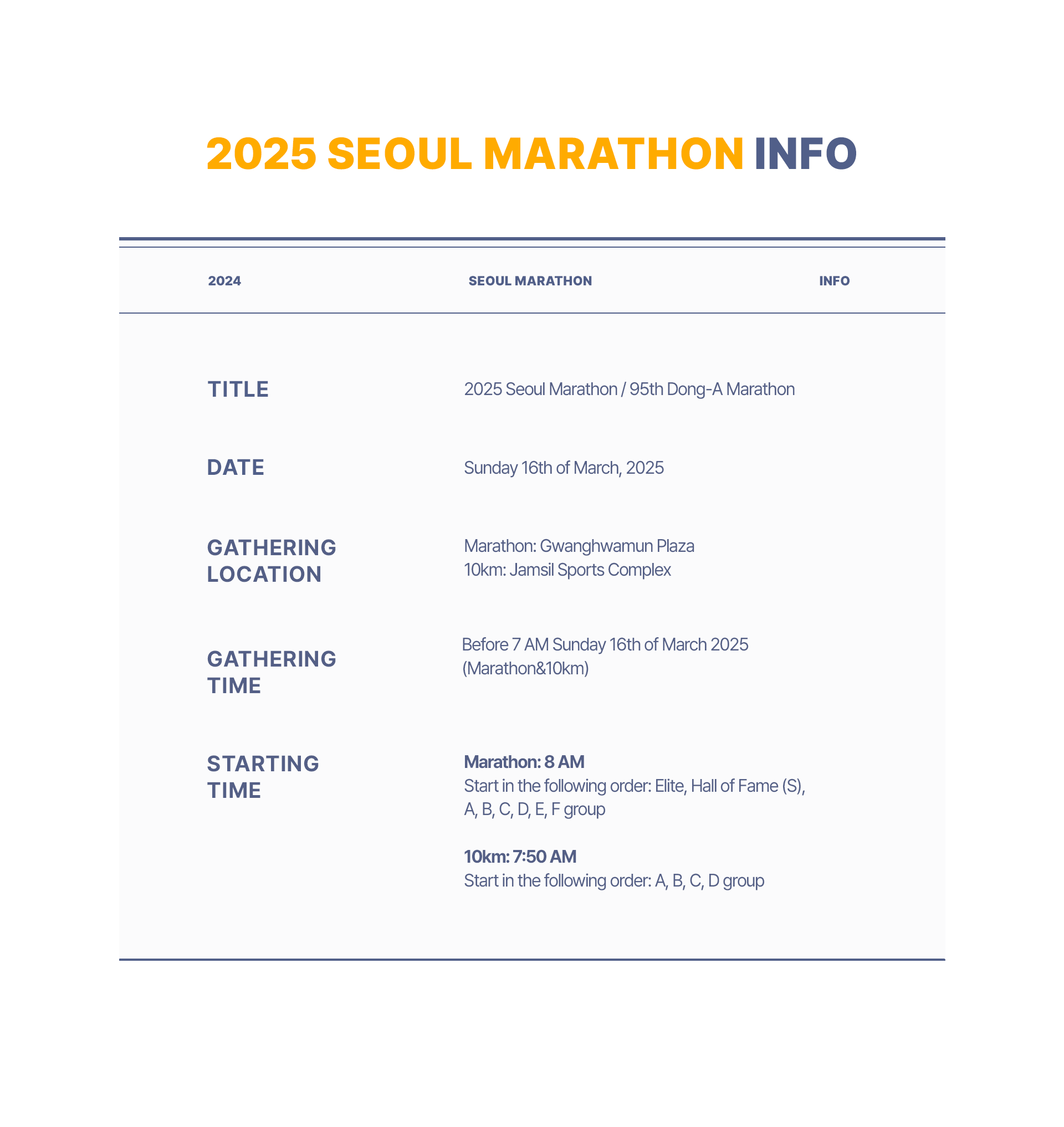 Seoul Marathon