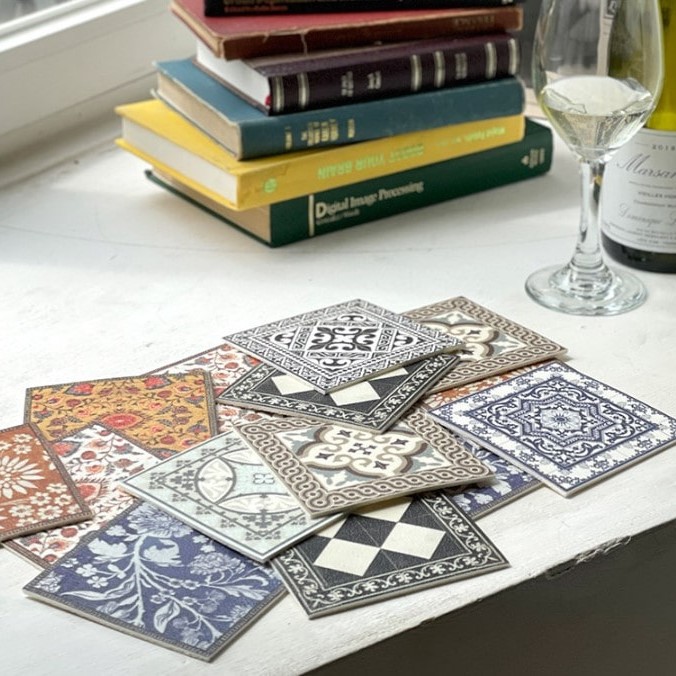 베이자 플로우 타일 코스터 (9type) : 라벨르엠 - Labelle M