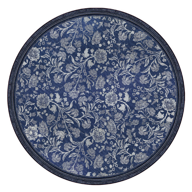 베이자플로우 PVC 보헤미안 가든 러그 - 인디고 플라워 (8size) : 라벨르엠 - Labelle M