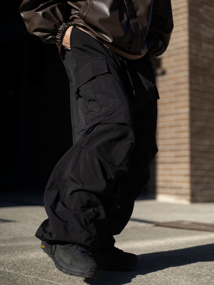 Thin nylon cargo string pants [ACH251BO031] : ACHRO(아크로)
