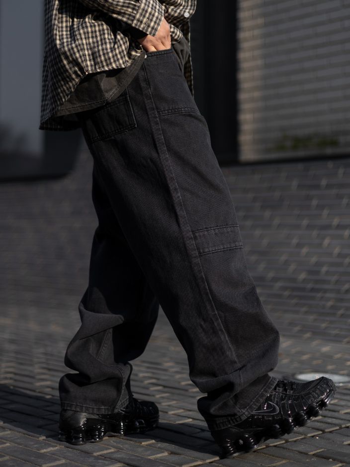 Fatigue line semi wide denim pants [ACH251BO035] : ACHRO(아크로)