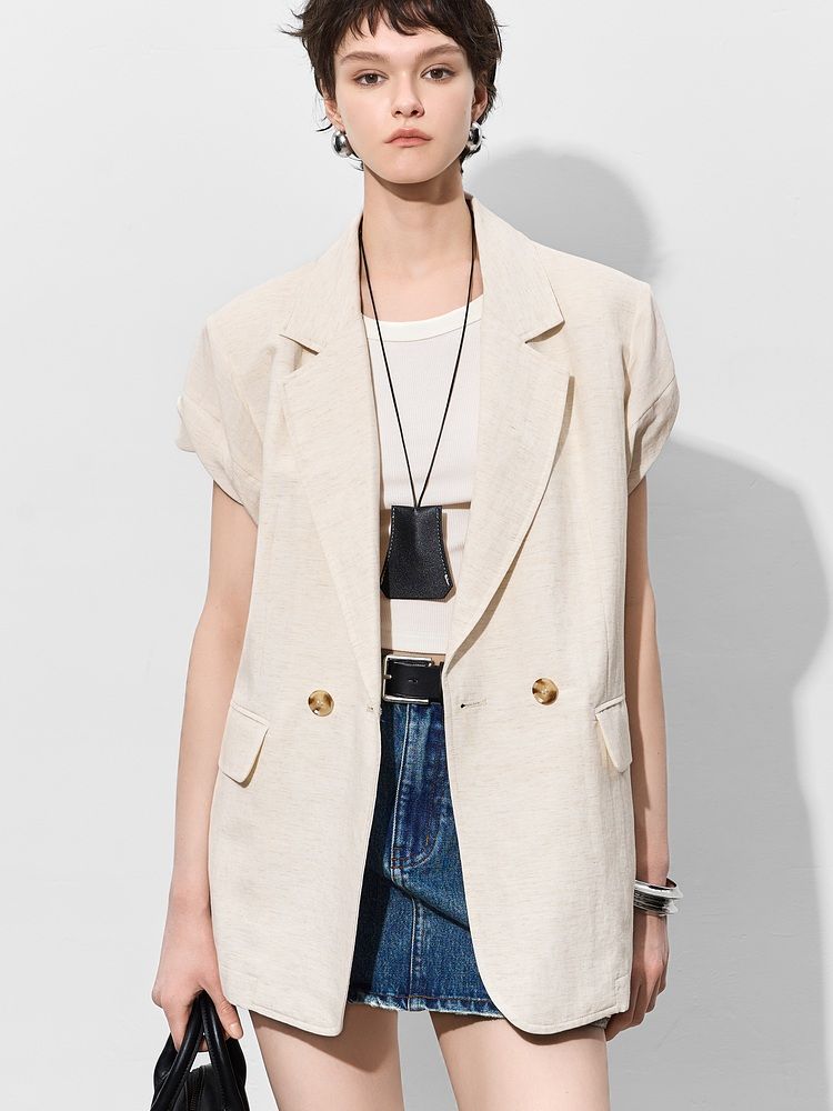 Signature Boxy Linen Jacket : 엘레니크(Elenique)