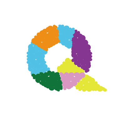 Q lettering boucle style : LeedStudio