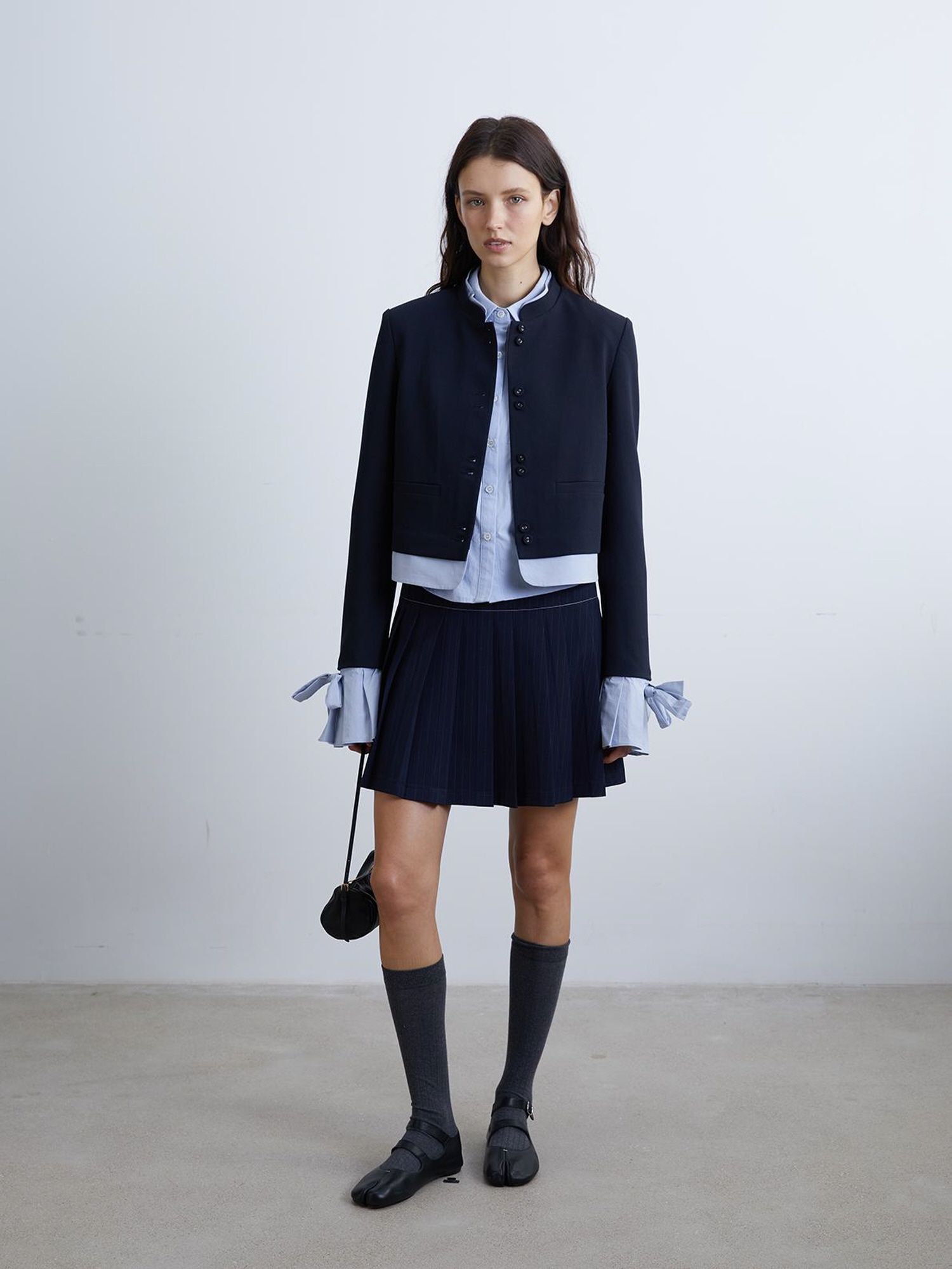 Detachable Ribbon Cuffs Fake 2-piece Jacket : 소냐도르(soñador)