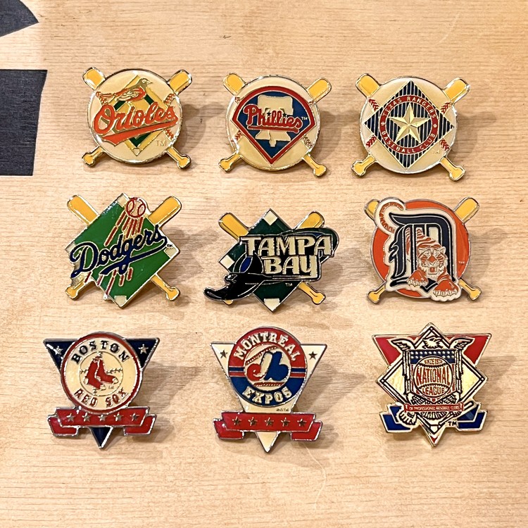 Baseball MLB Official Logo Pin, 90s : Yayshop 예이샵