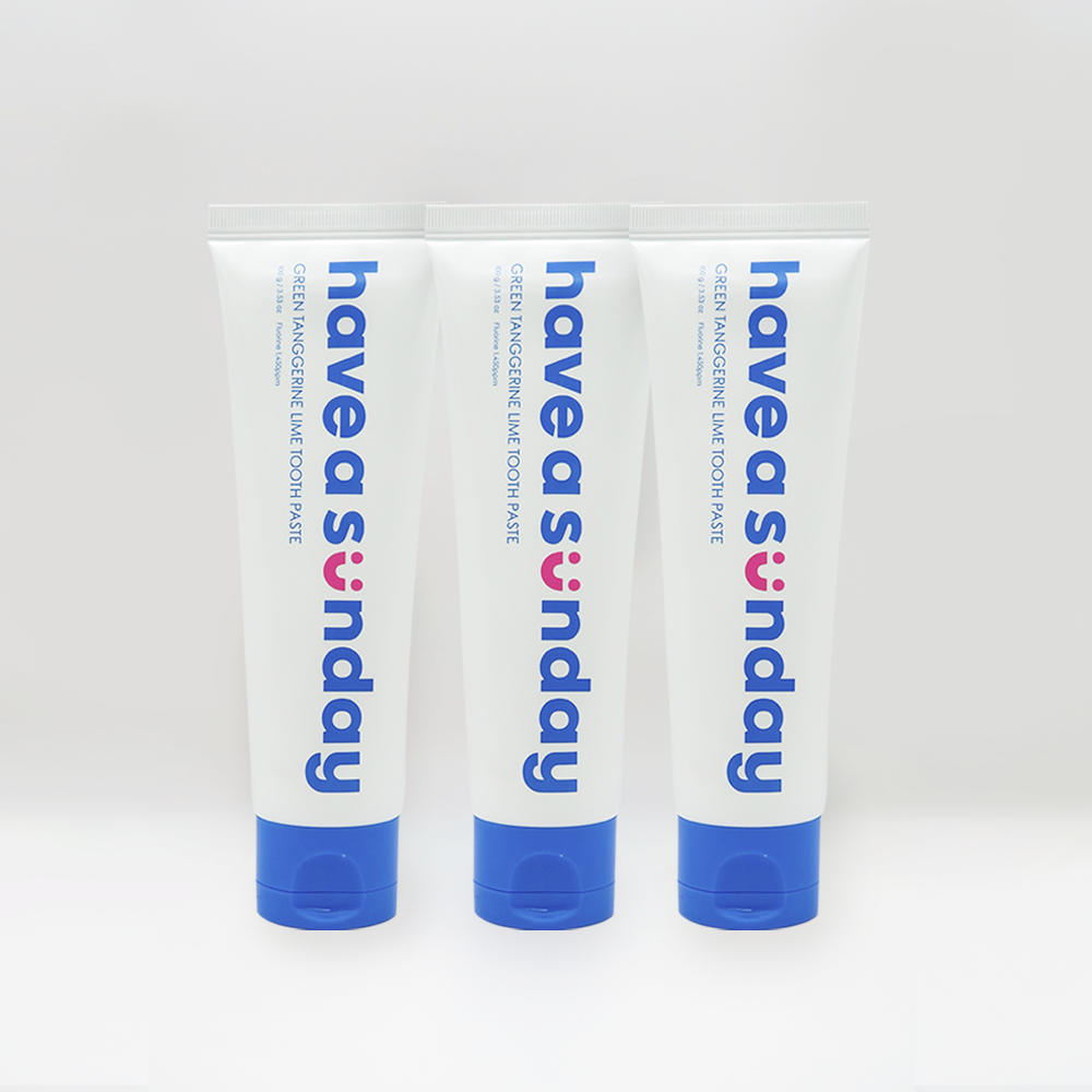 해브어선데이 1450함유 불소치약 입냄새 잇몸 올인원 비건 치약 청귤라임 100g, 3개