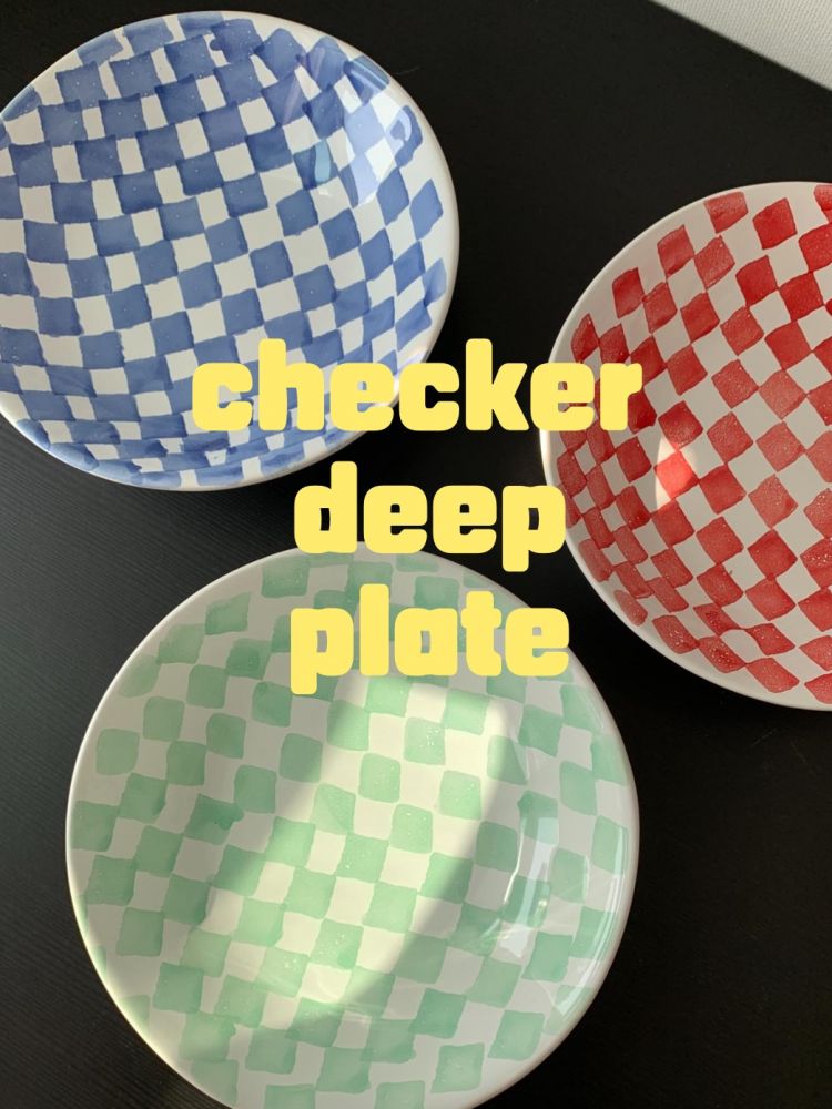 Checker deep plate : 퐁드타블레