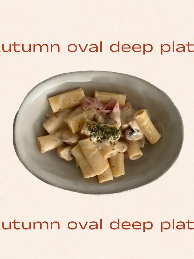 Autumn oval deep plate : 퐁드타블레