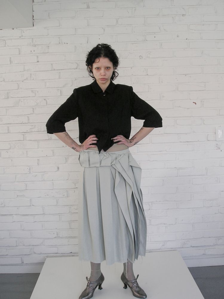 2025 Offbeat pleats skirt - mint : eont's