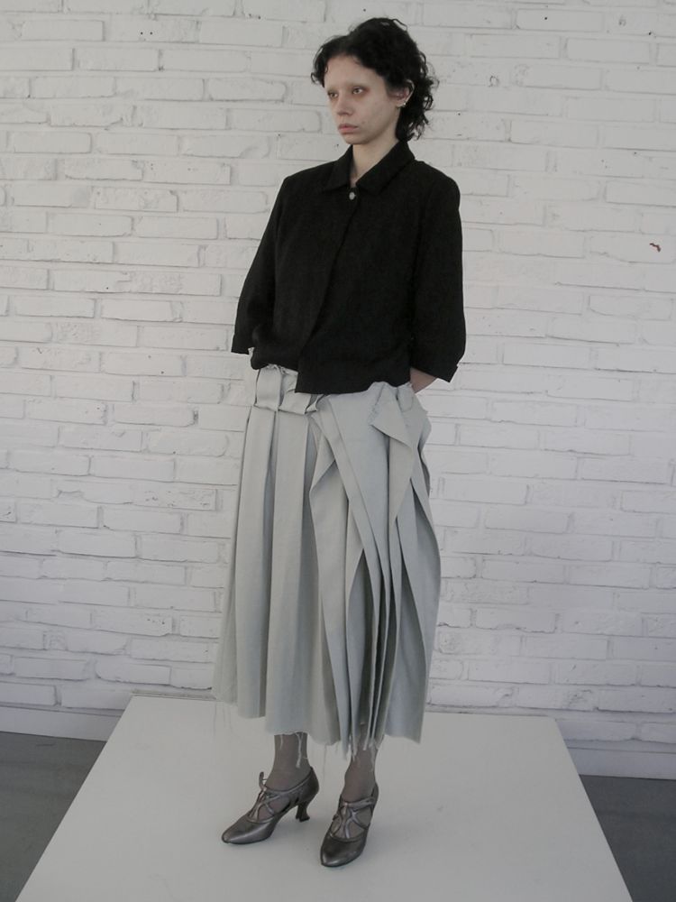 2025 Offbeat pleats skirt - mint : eont's