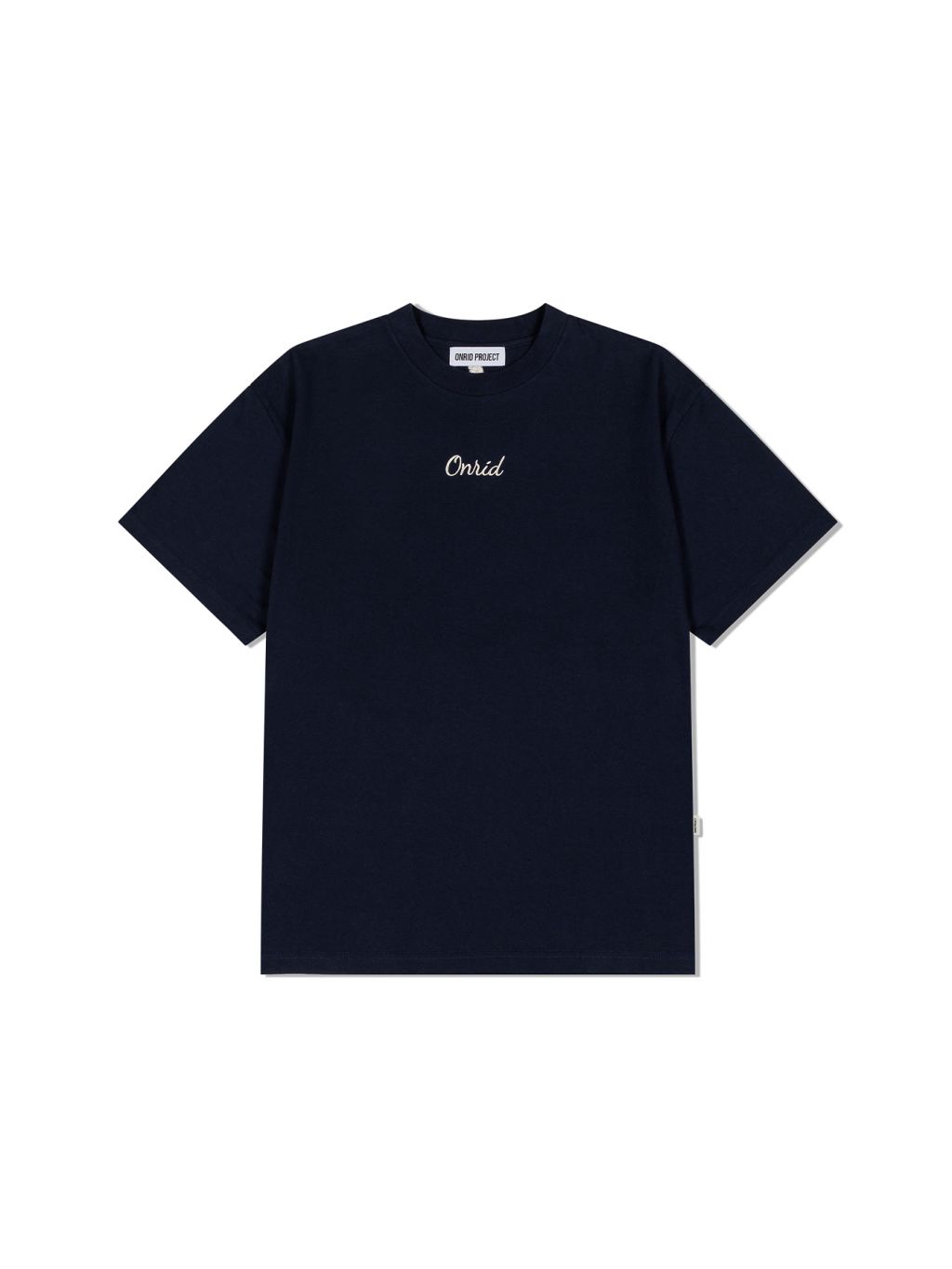 Small Stitch Logo T-shirts - Navy : ONRID PROJECT 온리드 프로젝트