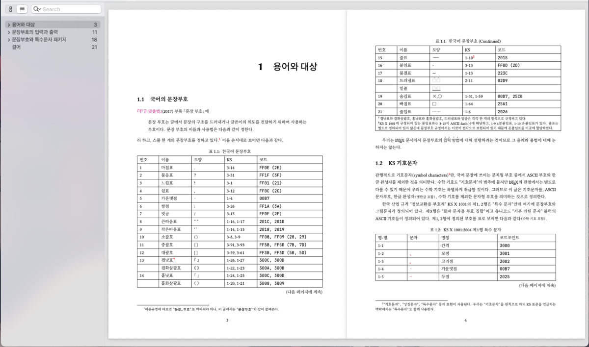 문장부호와 기호문자 : noname's ktug Shelter