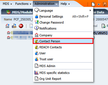 IMDS Update: How to Set PCF Contact Person and Data Change Notification Services : MDSKorea ...
