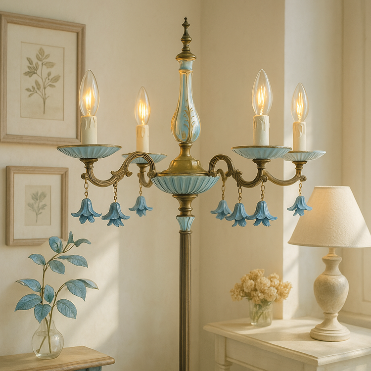 [진열] 라벨르엠 장스탠드 프랑스엔틱 4구 블루 : 라벨르엠 - Labelle M