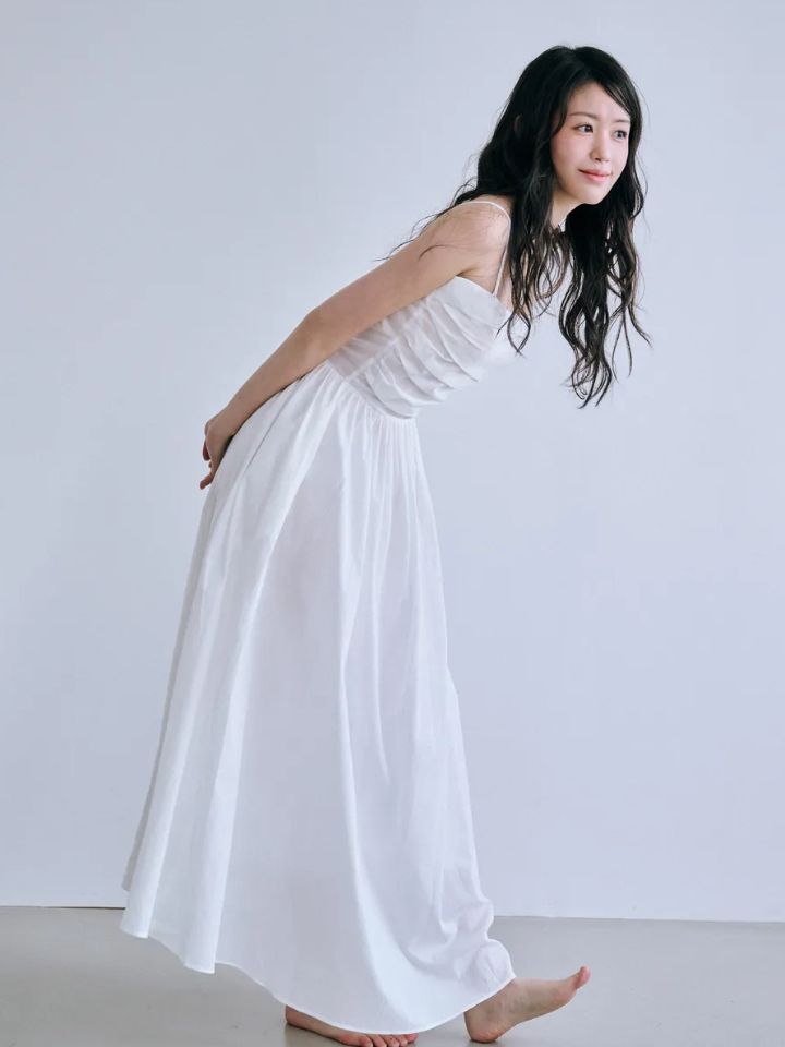 바이서우 BYSEOWOO 레베카 맥시 원피스 - 여름에 시원하고 날씬해 보이는 끈 나시 면 맥시 원피