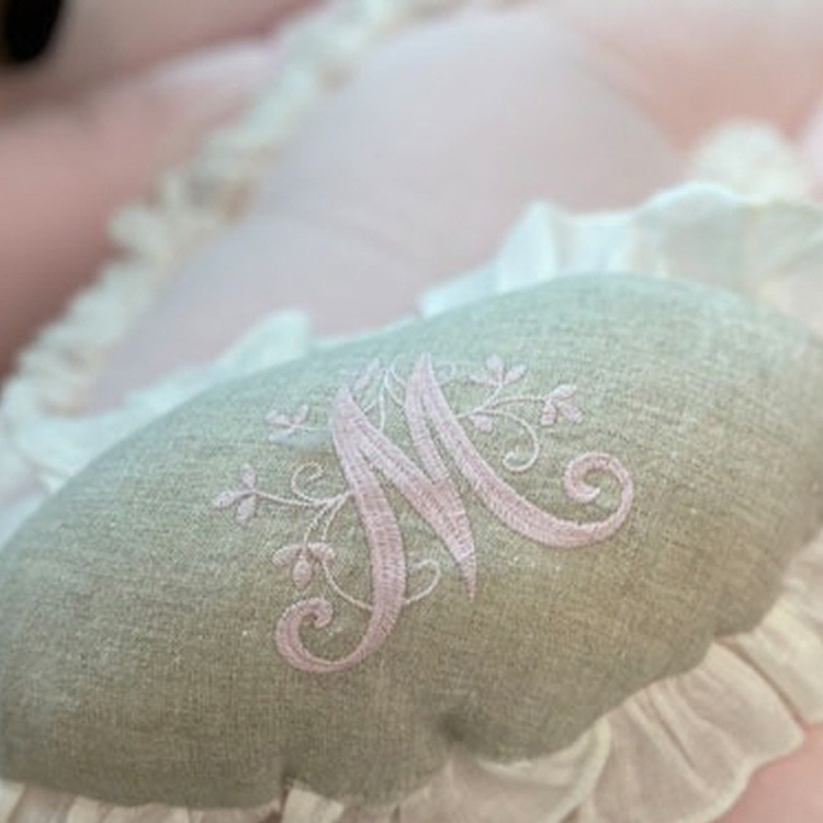 디뮤어 M 린넨 내추럴핑크 필로우 : 라벨르엠 - Labelle M