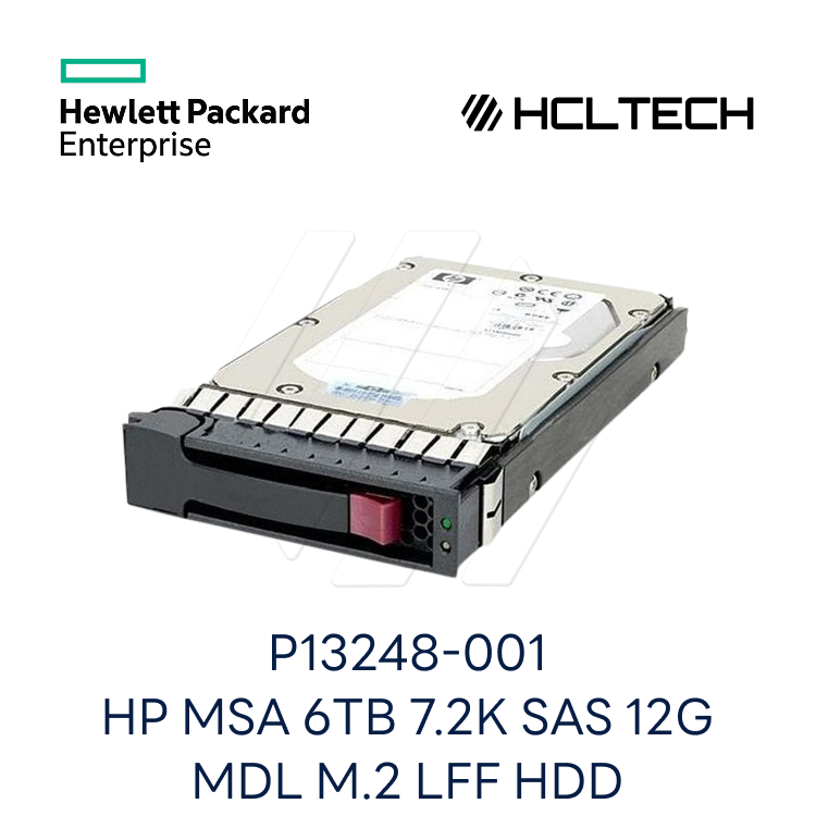 P13248-001 HP MSA 6TB 7.2K SAS 12G MDL M.2 LFF HDD : 에이치씨엘테크