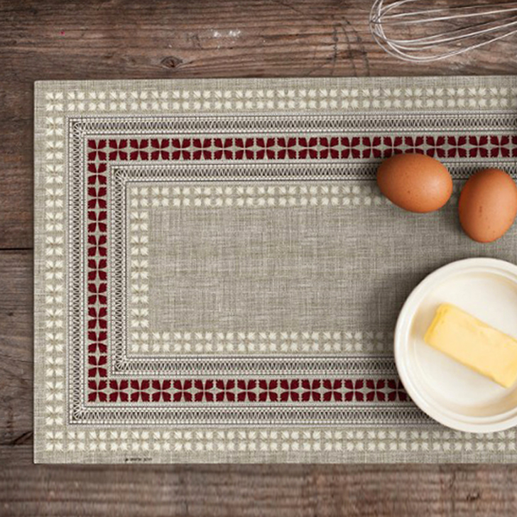 베이자플로우 크로스스티치 PVC 테이블매트 - Cs32 : 라벨르엠 - Labelle M