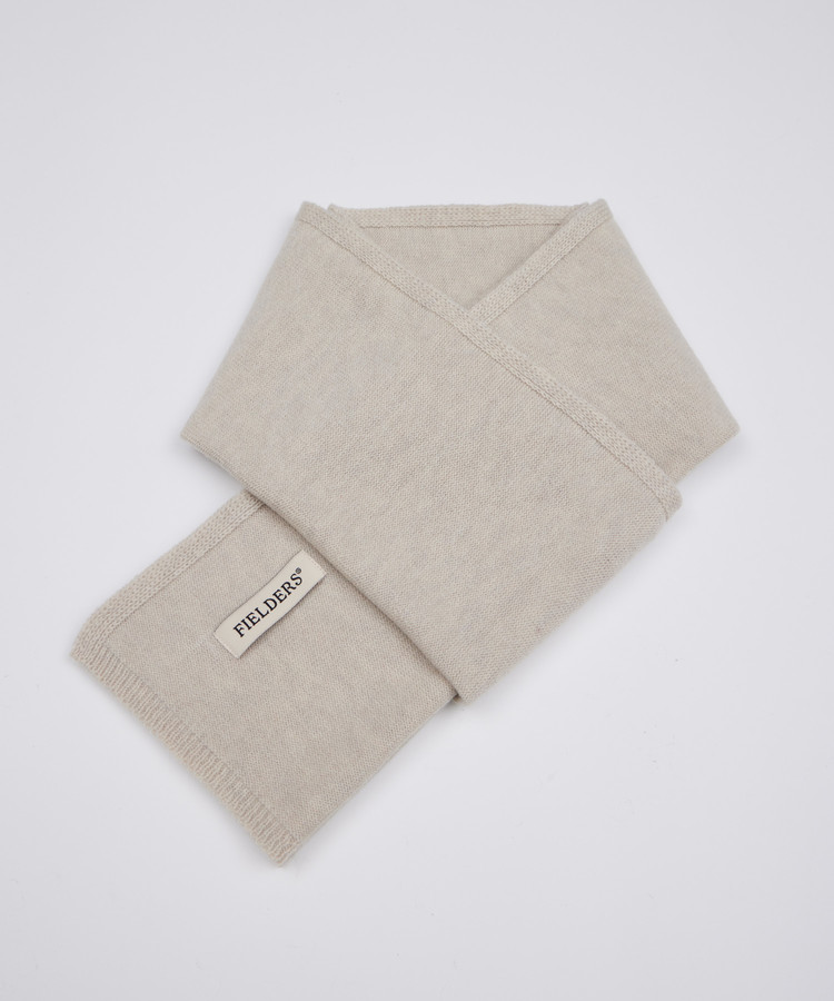WOOL MUFFLER BEIGE : fielders