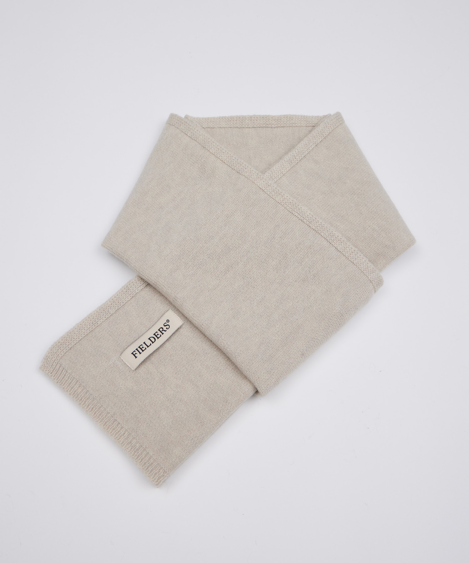 WOOL MUFFLER BEIGE : fielders