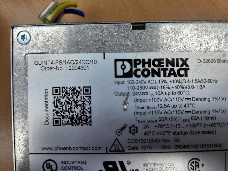 Phoenix Contact 2904601 QUINT4-PS/1AC/24DC/10 : 엠아이티솔루션