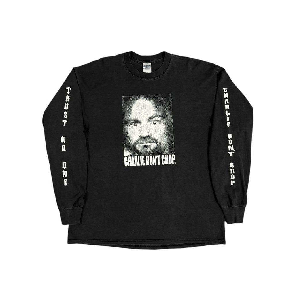 90s Charles Manson Charlie Don’t Chop Long Sleeve : Hotmess