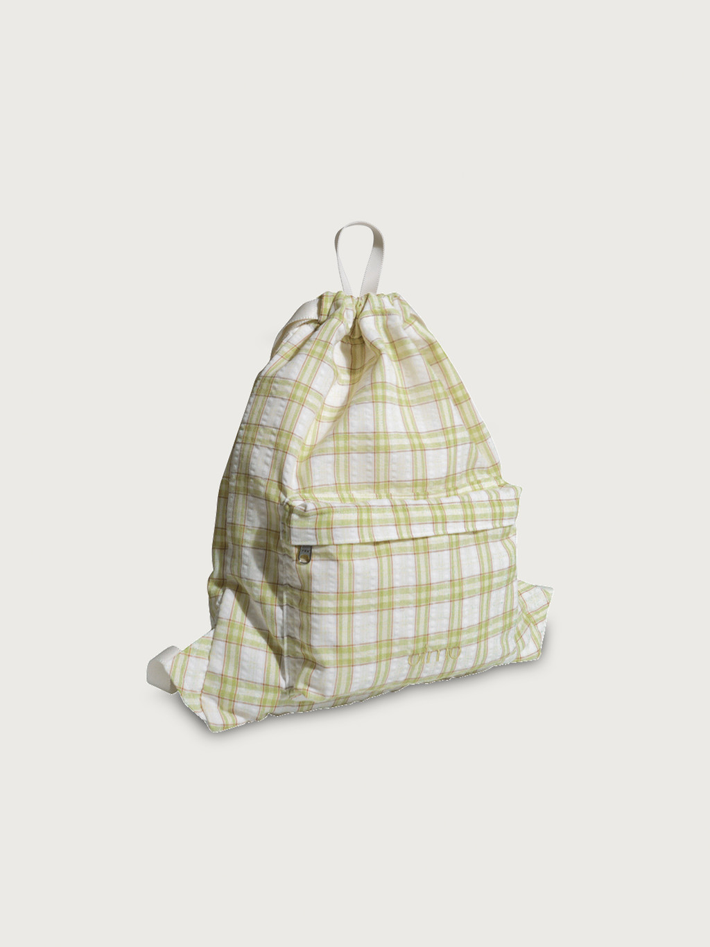 Check String Back Pack - Green : oimo 오이모