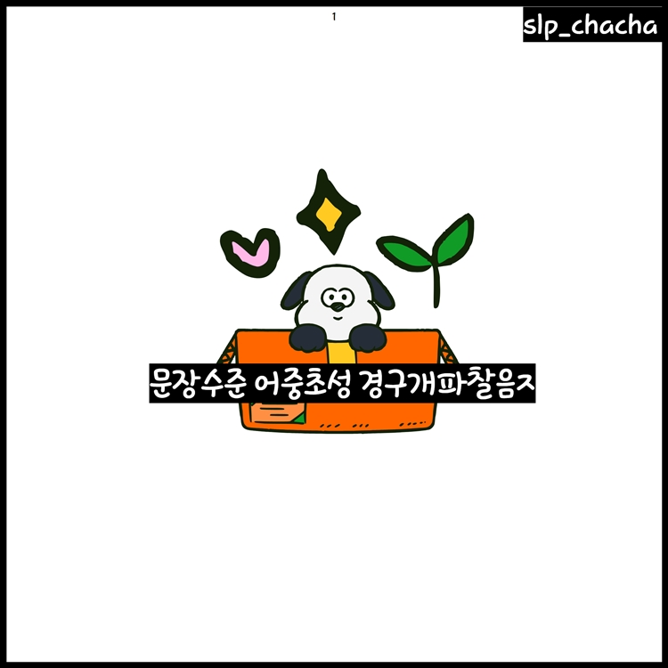 어중초성 ㅈ 문장 [slp_chacha] : 언어더하기