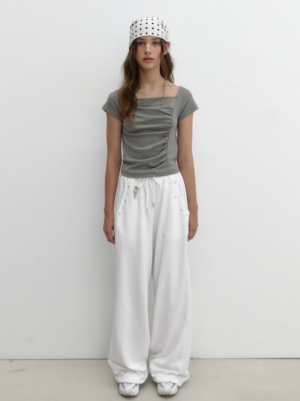 POCKET STUD SWEATPANTS (IVORY) : 아수라 (ASURA)