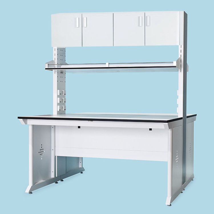 Modular Laboratory Center Table 모듈식 중앙 실험대, 상부장 선반형 : 사이언스원