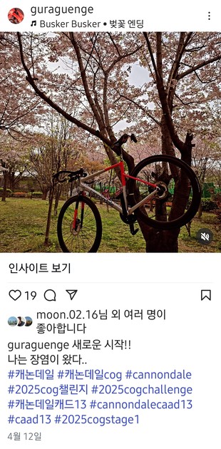 COG Challenge Stage 1 달성 인증 : 캐논데일 오너스 그룹