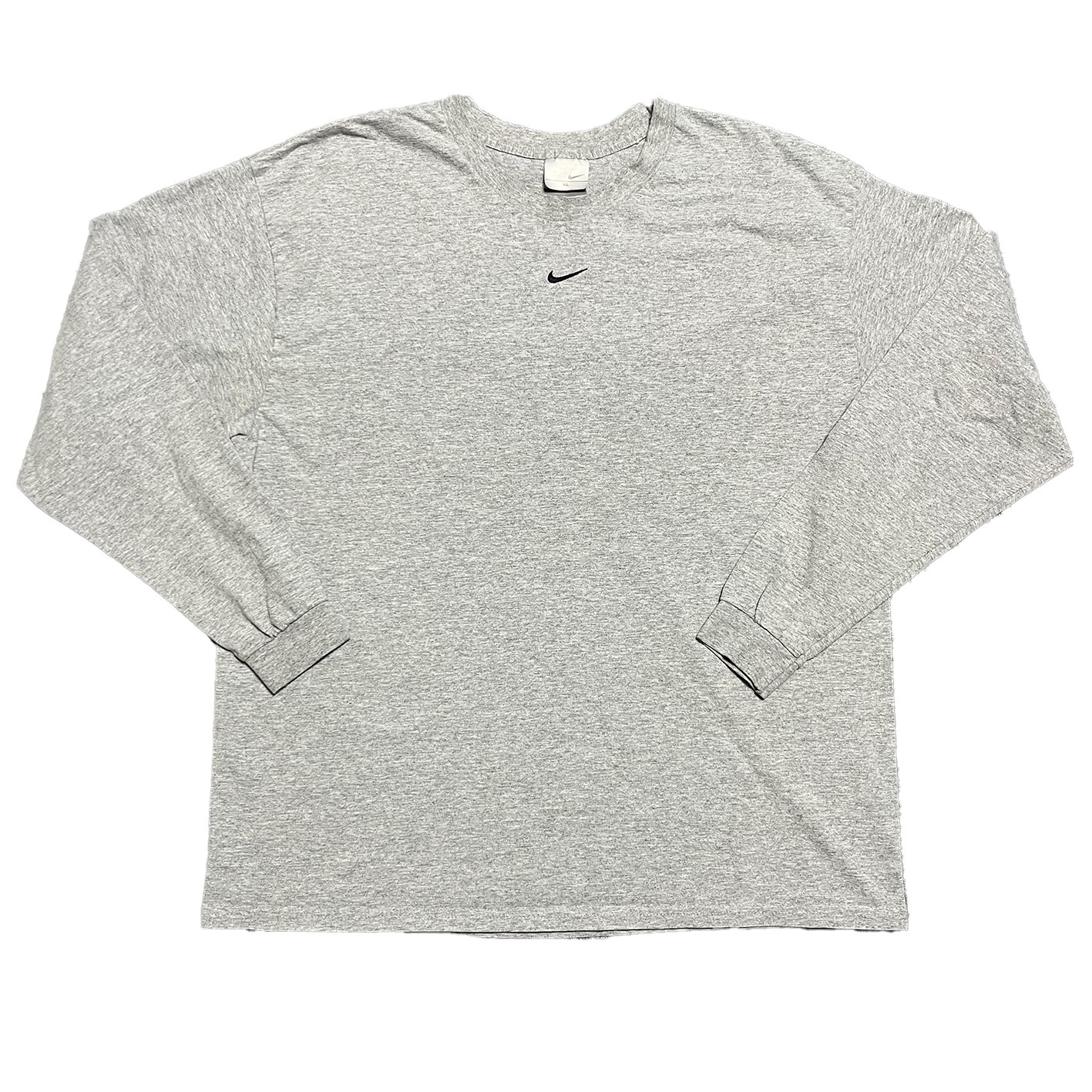 early 00s nike gray tag center swoosh longsleeve : soberseoul