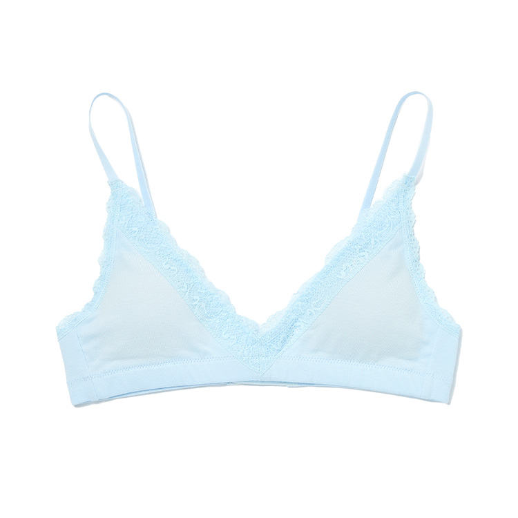 Triangle Lace Bralette(Softy Blue) : Goblin Wear 고블린 웨어