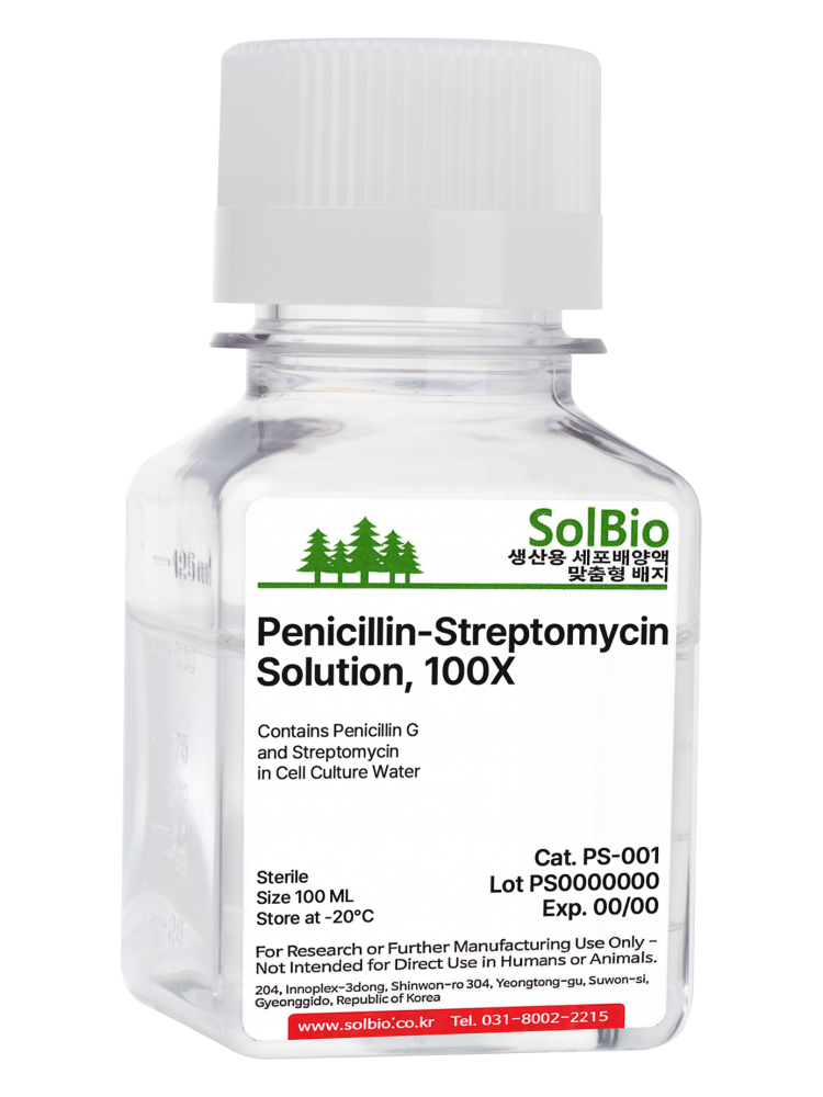 Penicillin-Streptomycin, 100X:PS-001 : 솔바이오팜