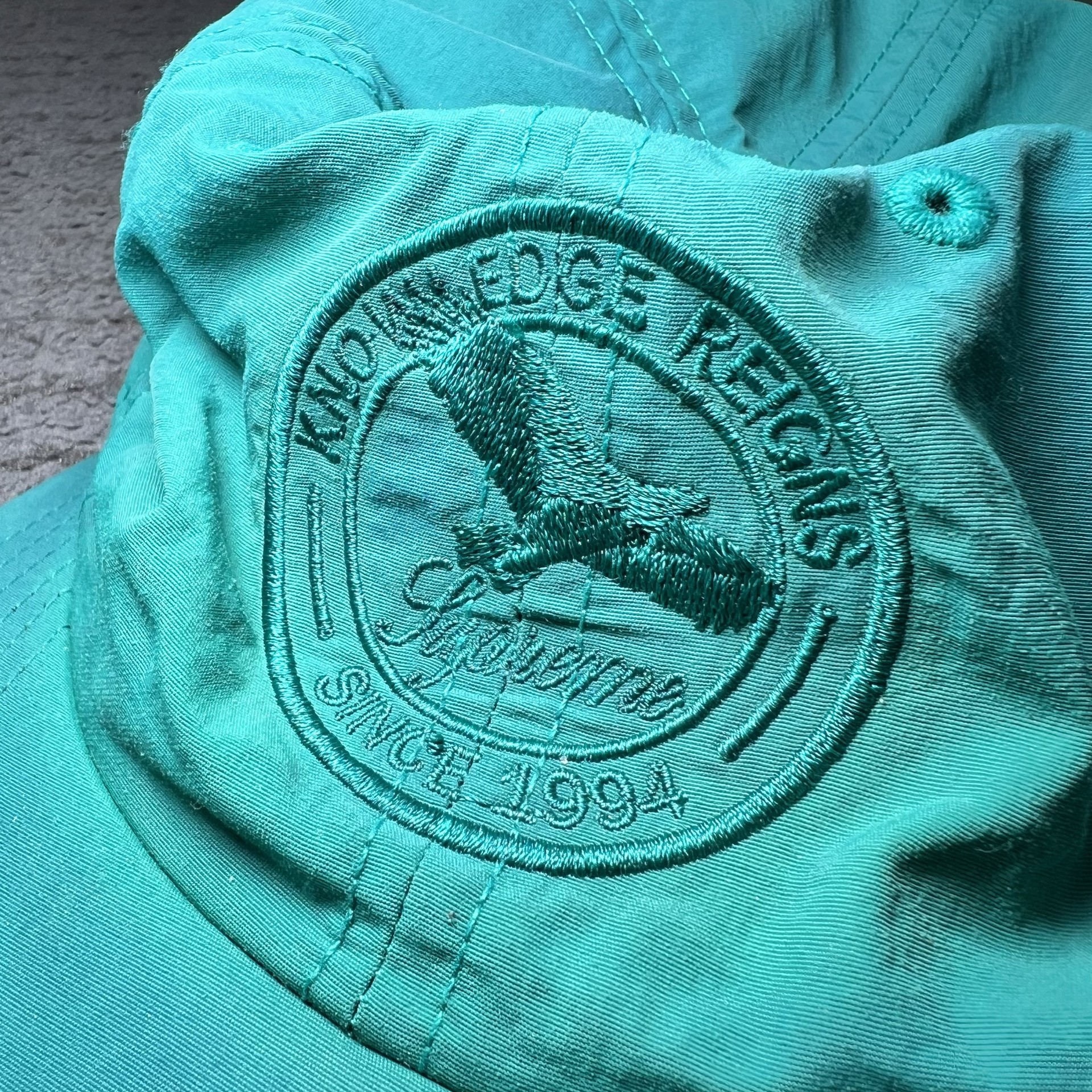 vintage supreme teal color poly cap : soberseoul