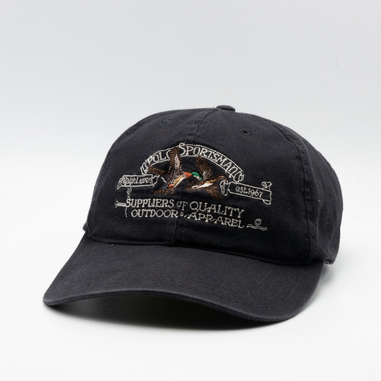 [RARE] VINTAGE POLO RALPH LAUREN DUCK HUNT HERITAGE BLACK HAT ...