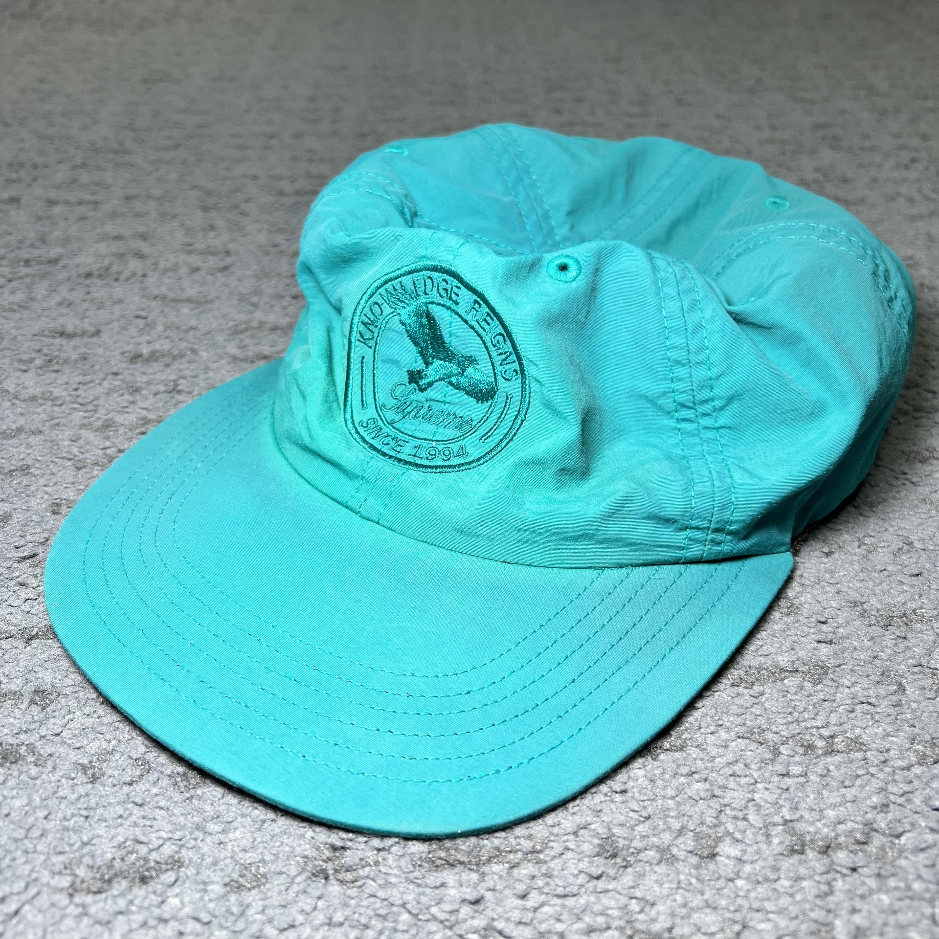 vintage supreme teal color poly cap : soberseoul
