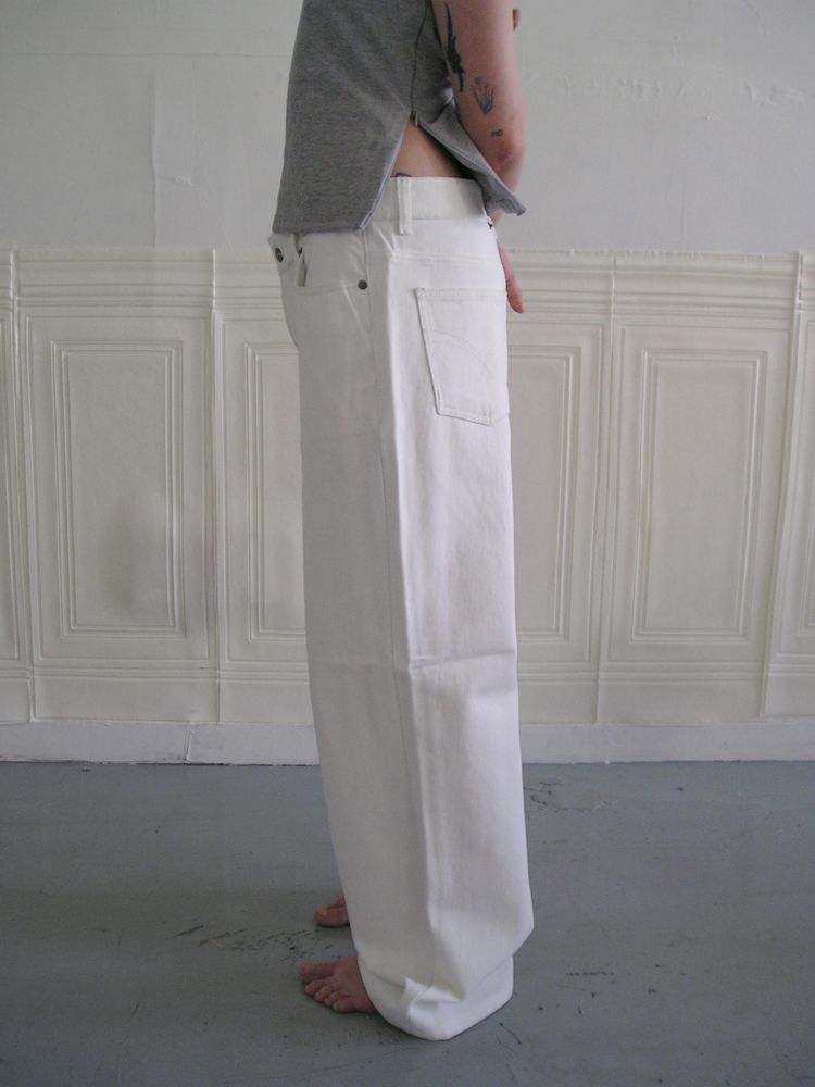 eont's 2025SS Basic Pants -White : eont's